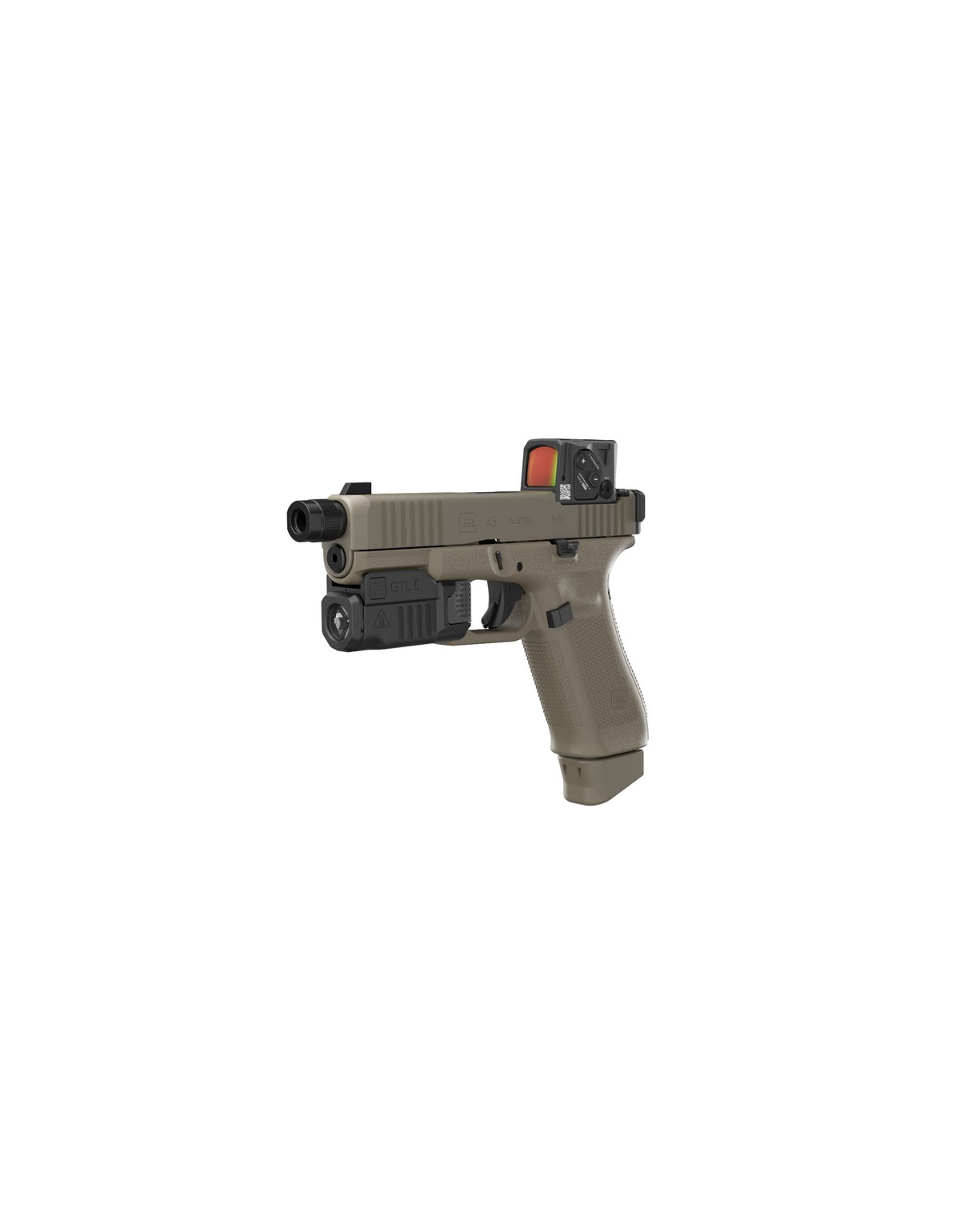 PISTOLET GLOCK 45 HUNTER EDITION A-CUT FILETE COMBO AIMPOINT COA + GTL ...